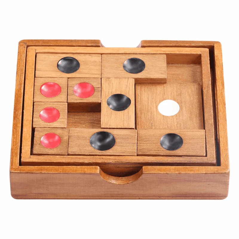 Classical-Wooden-Slide-Escape-Puzzle-Brain-Teaser-Chinese-Huarong ...
