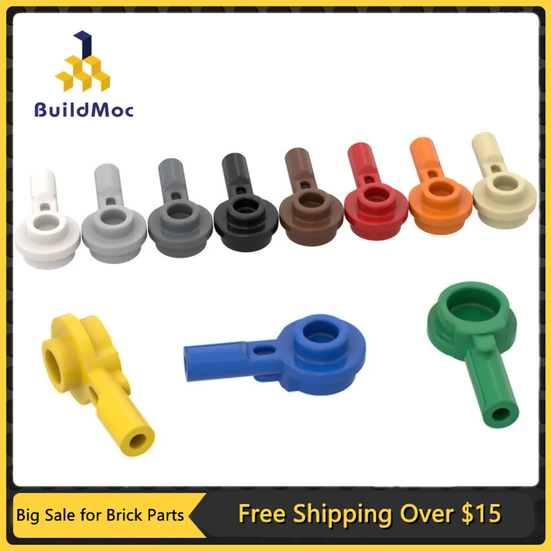 10Pcs MOC Parts 32828 Plate Round 1 x 1 with Bar 1L Compatible Bricks ...