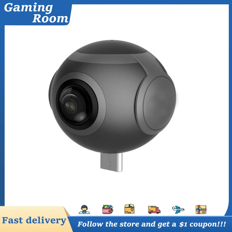 Lnsta360 Air 360 도 파노라마 카메라 AI 편집 라이브 스트리밍 웹캠 안드로이드/pc용, 액션 안정화 AI 액션 ...