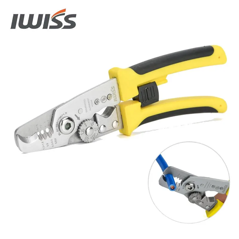 IWISS IWS-085 One-handed Wire Stripping and Cutting Multi-Tool Strips ...