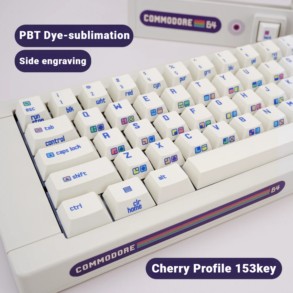 GMK Vintage Side Engraved Keycap 153key Set PBT Custom Keyboard Cap ...