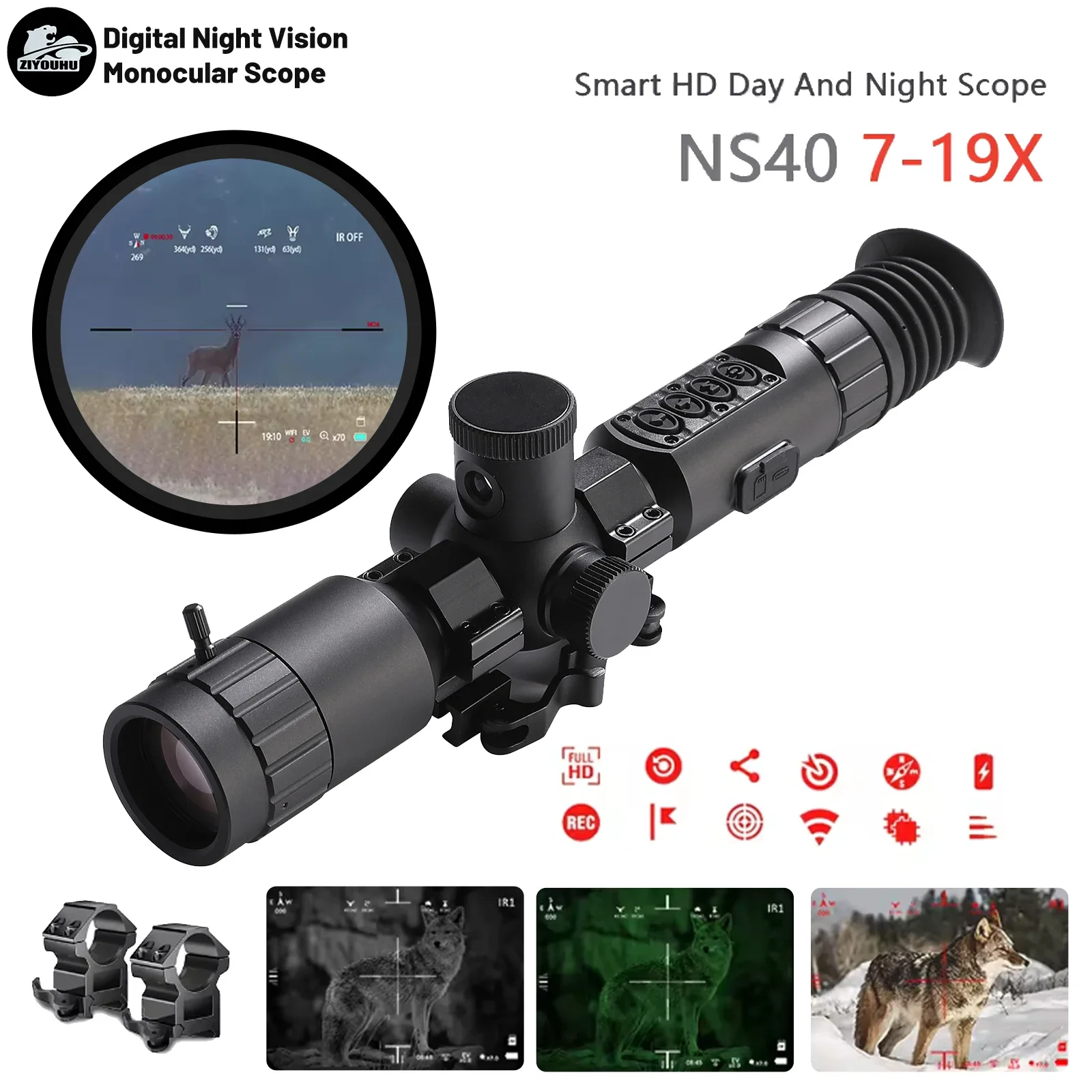 NS40-384x288-Digital-Scope-Sight-Shooting-Hunting-Aim-Searching-Hotspot ...