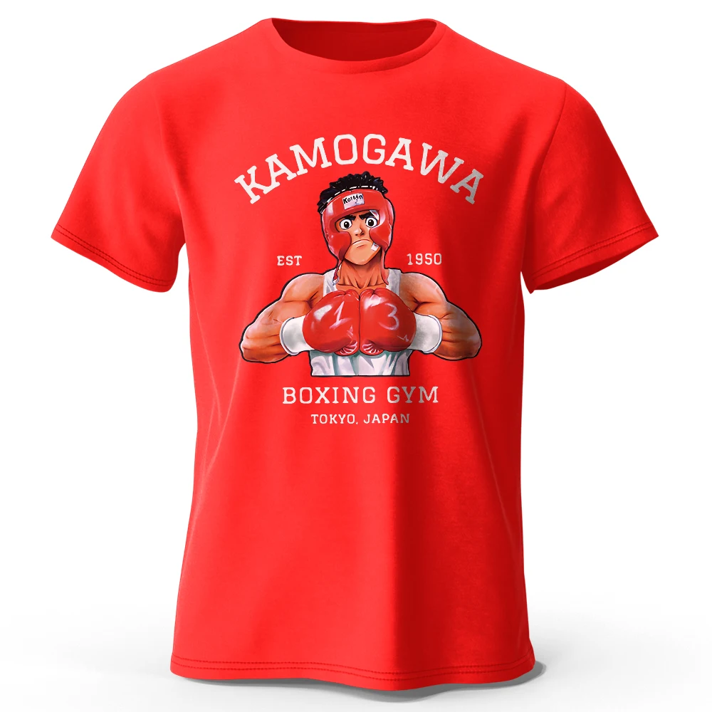 KBG-Hajime-No-Ippo-Impresso-T-shirt-para-Homens-e-Mulheres-Algod-o-Puro ...