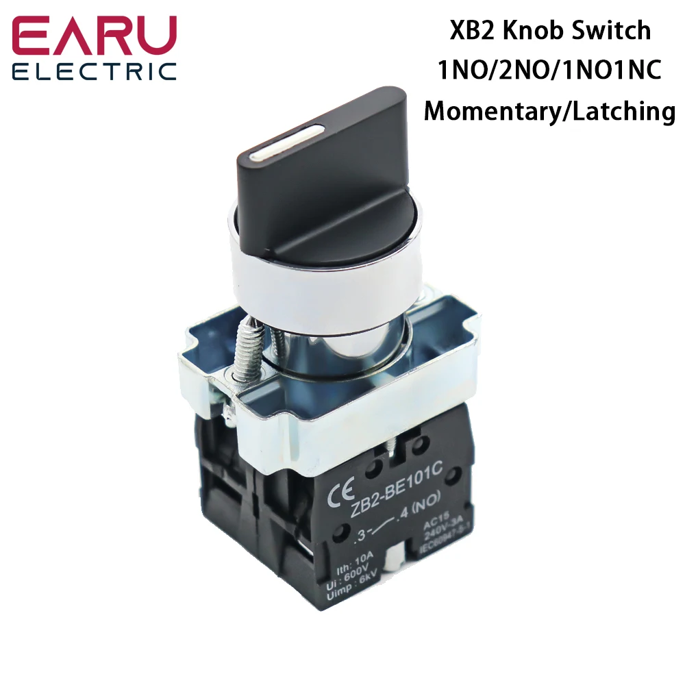 22mm-XB2-BD25-BD53-1NO-2NO-1NO1NC-2-3-Position-Self-Locking-Self ...