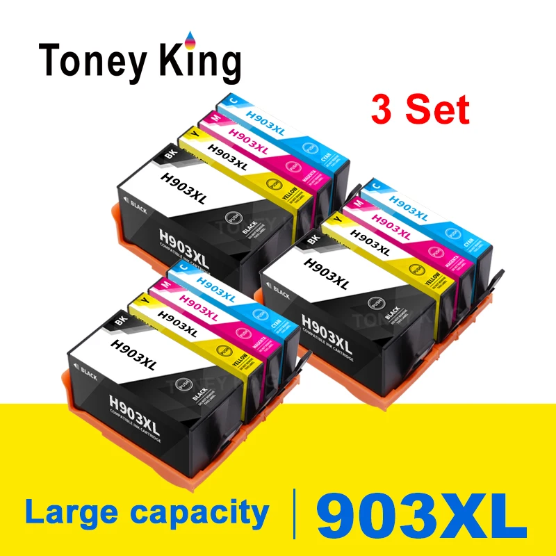 Toney King 903 903XL Compatible Ink Cartridge For HP Officejet Pro 6950 ...