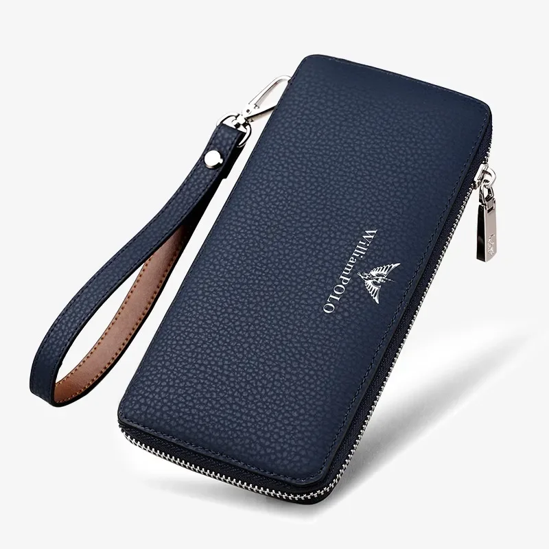 WILLIAMPOLO-Man-Wallets-Long-Style-High-Quality-Card-Holder-Male-Purse ...