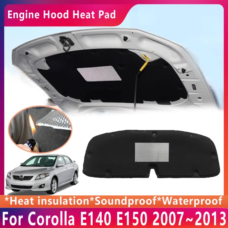 Hood Engine Heat Insulation Cotton For Toyota Corolla E140 E150 2007 ...