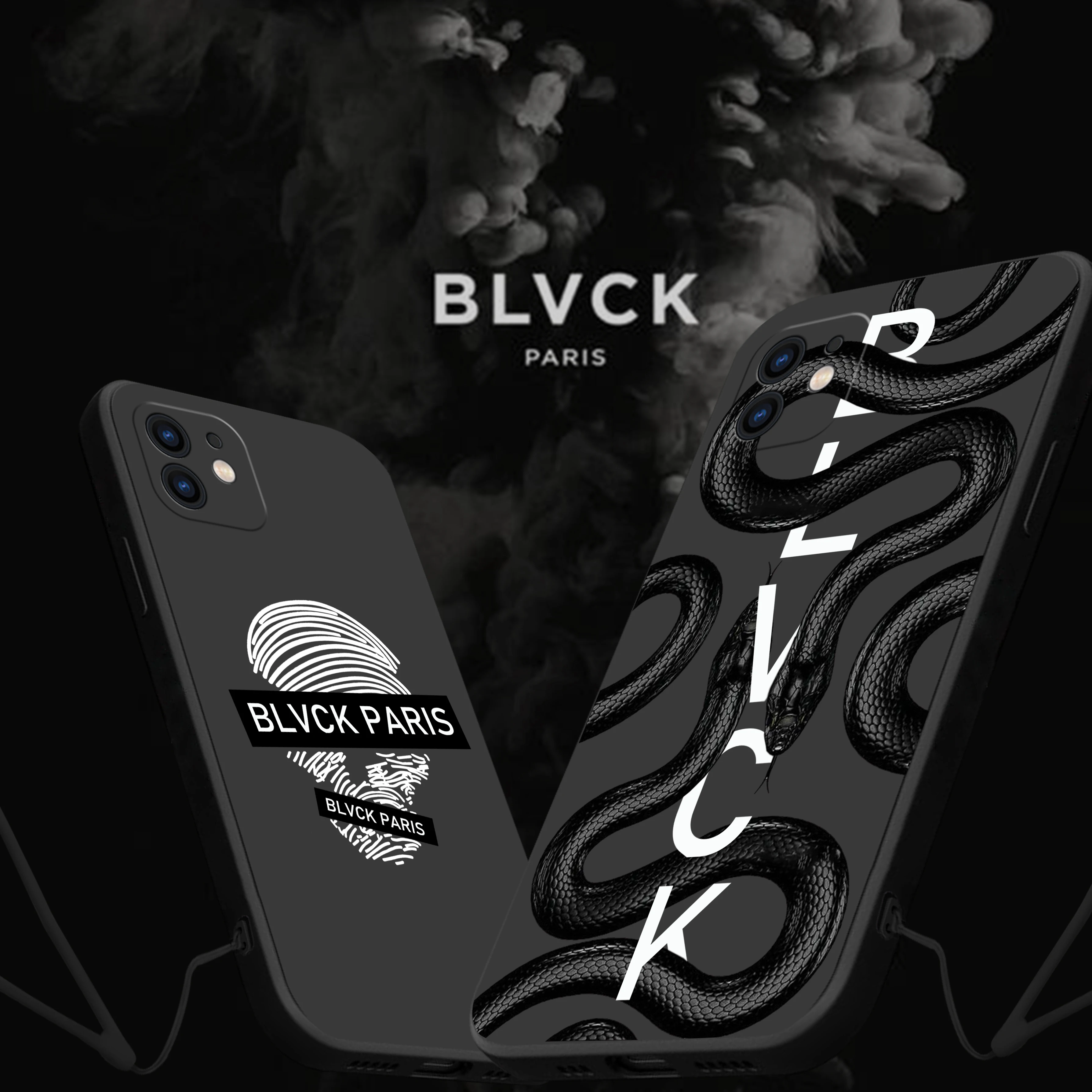 Fashion-Blvcks-Parises-Snake-Skull-Phone-Case-For-iPhone-15-12-11-14-13 ...