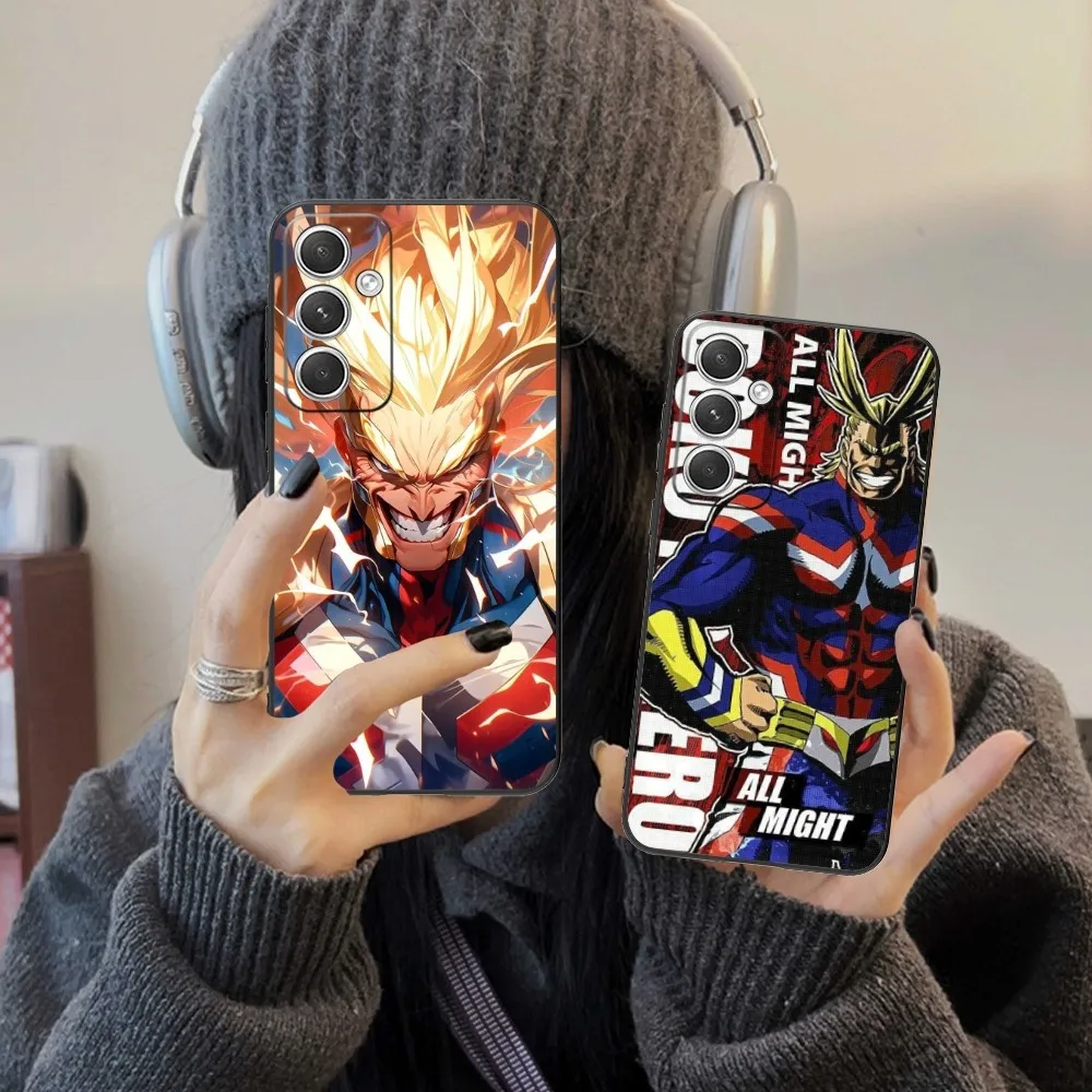 Hero All Might Mobile Cell Phone Case for Samsung Galaxy S24 S23 S22 ...