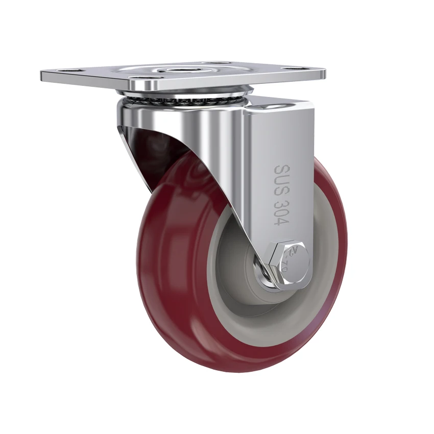 SUS-304-stainless-steel-Casters-wheels-125cm-5-inch-Heavy-duty-caste ...