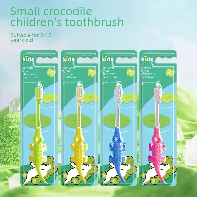 Children Toothbrush Baby 3-12 Years Old Home Use Soft Fine Bristle Cute ...