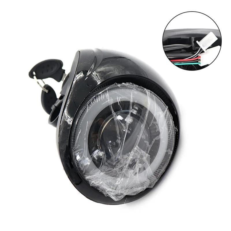 48V Headlight Battery power display Light 48V Head Lights For Citycoco ...
