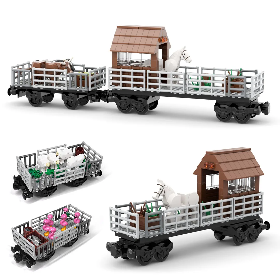 MOC-Train-Animal-Transport-Vehicle-Building-Block-Modular-Train-Chassis ...