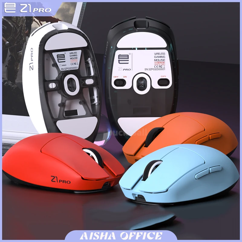 Zaopin Z1 PRO Mouse Wireless Air 2.4G RGB PAW3395 Sensor Light Weight ...
