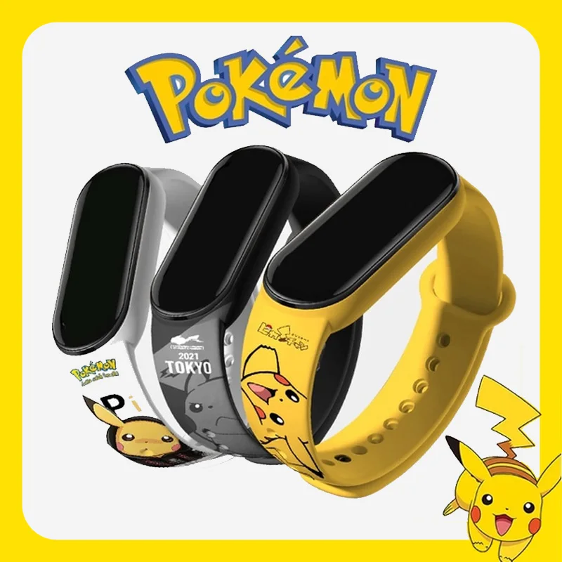 Reloj-electr-nico-Pokemon-Pikachu-pulsera-Digital-de-dibujos-animados ...