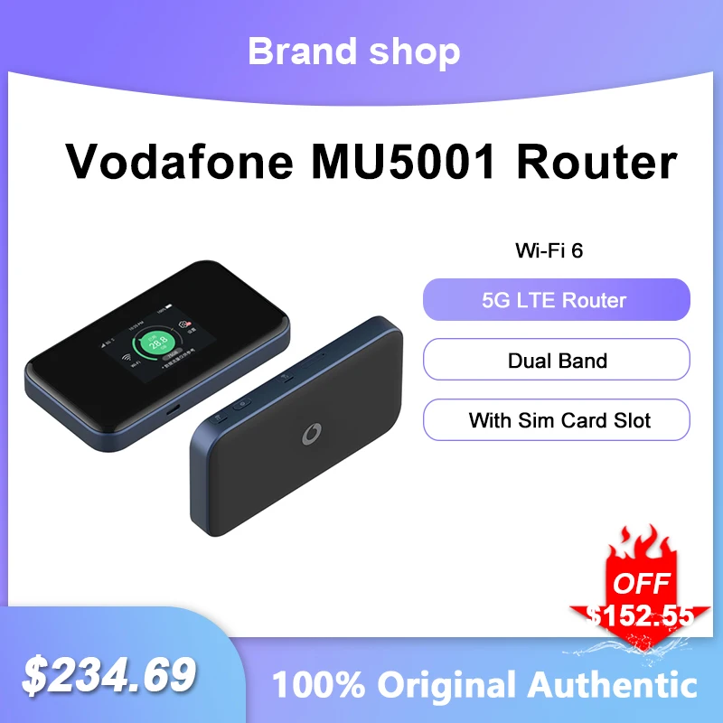 Unlocked-Vodafone-MU5001-Pocket-Router-5G-Dual-Band-WiFi-6-Outdoor ...