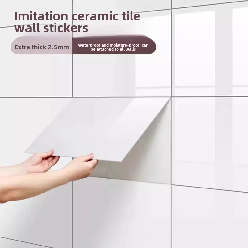 Thickened-Ceramic-Tile-Sticker-Wall-Face-Renovation-Bathroom-Waterproof ...