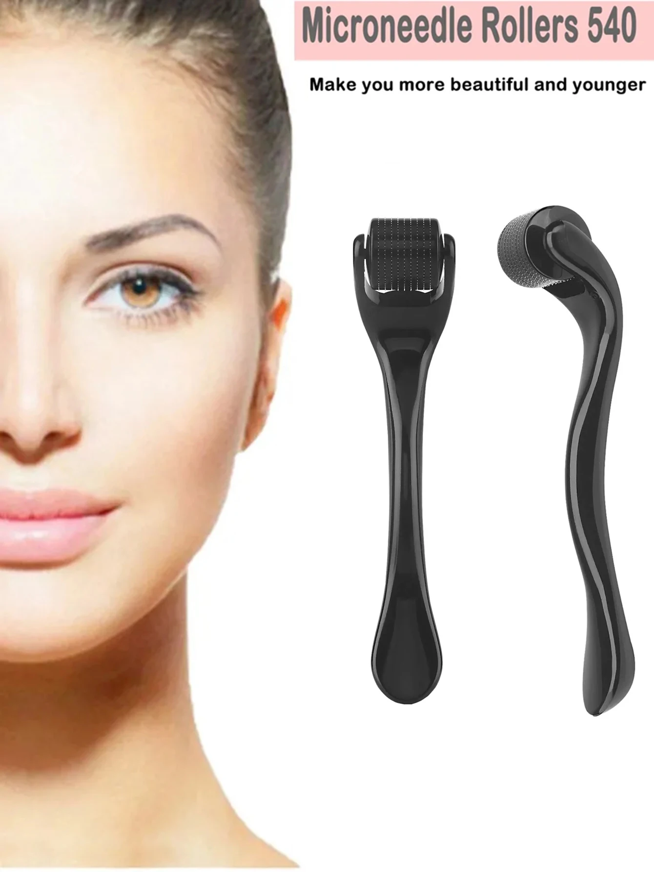 1 Pcs 540 Microneedle Rollers Dermatological Derma Micro Needles ...