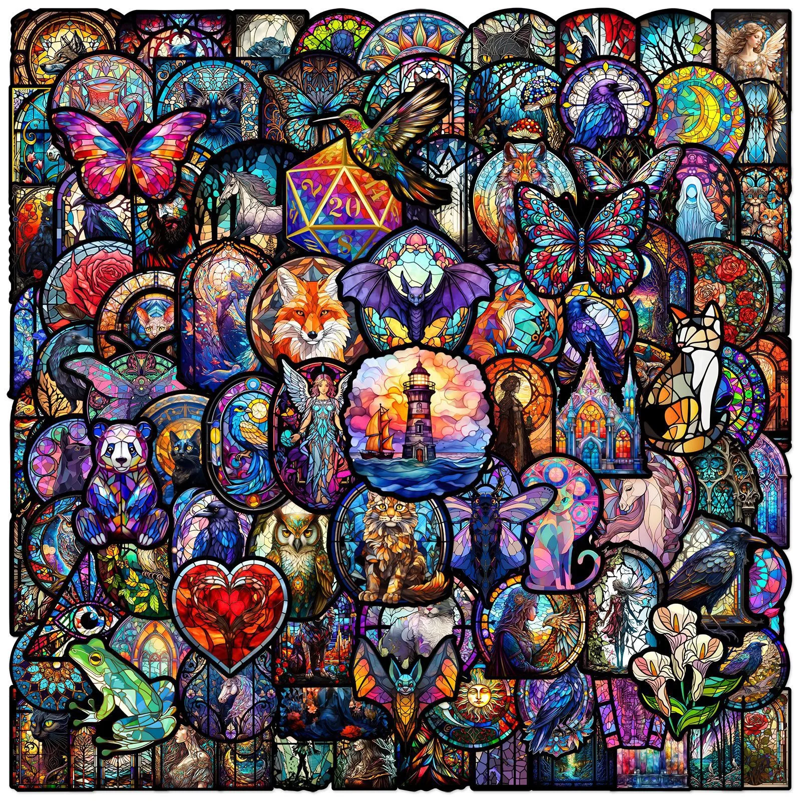 Funky Stained Glass Stickers: A Creative Upgrade for Your Personal Style