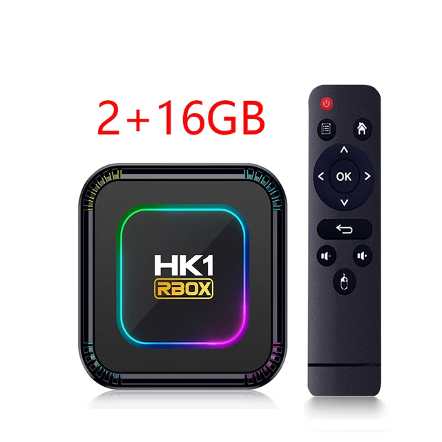 HK1 RBOX K8 Android 13 TV BOX RK3528 8K RGB Light WiFi6 Dual WiFi BT5.0 ...