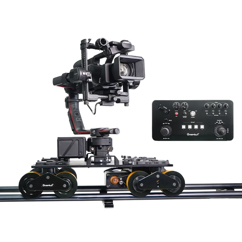 3 Wheel Remote Control Camera Slider YLU Motorized 3-Wheel Camera Dolly ...