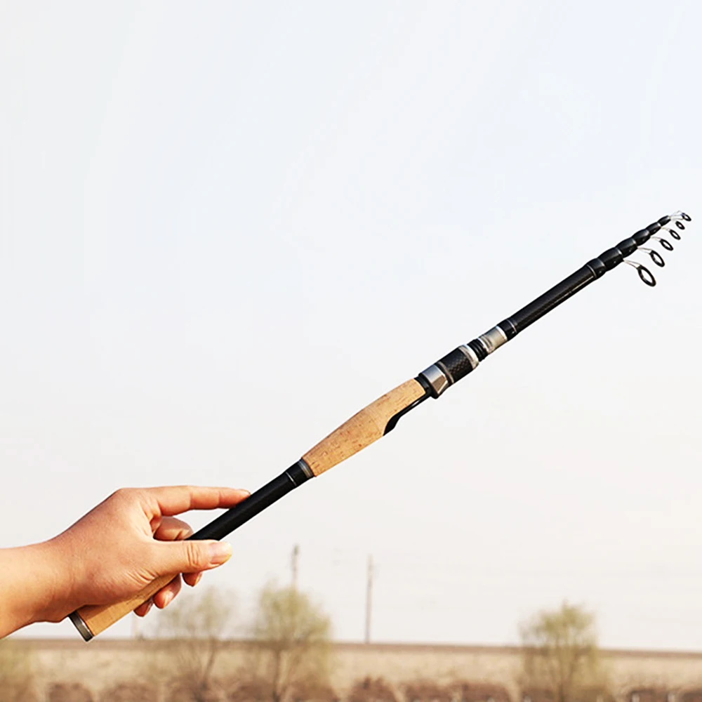 Casting corée - 2.4m - Canne à Pêche Télescopique Spinning Carbone ...