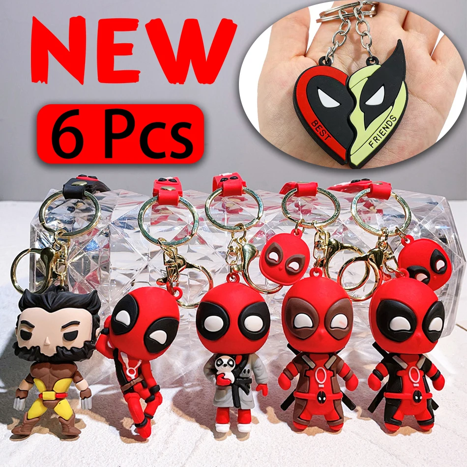 Deadpool-Wolverine-Deadpool-3-Keychain-Pendant-Figure-Doll-Toy-Cool ...