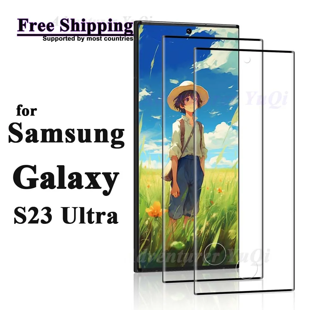 For-Samsung-Galaxy-S23-Ultra-Screen-Protector-3D-Curve-Tempered-Glass-Side-Full-Glue-Transparent ...