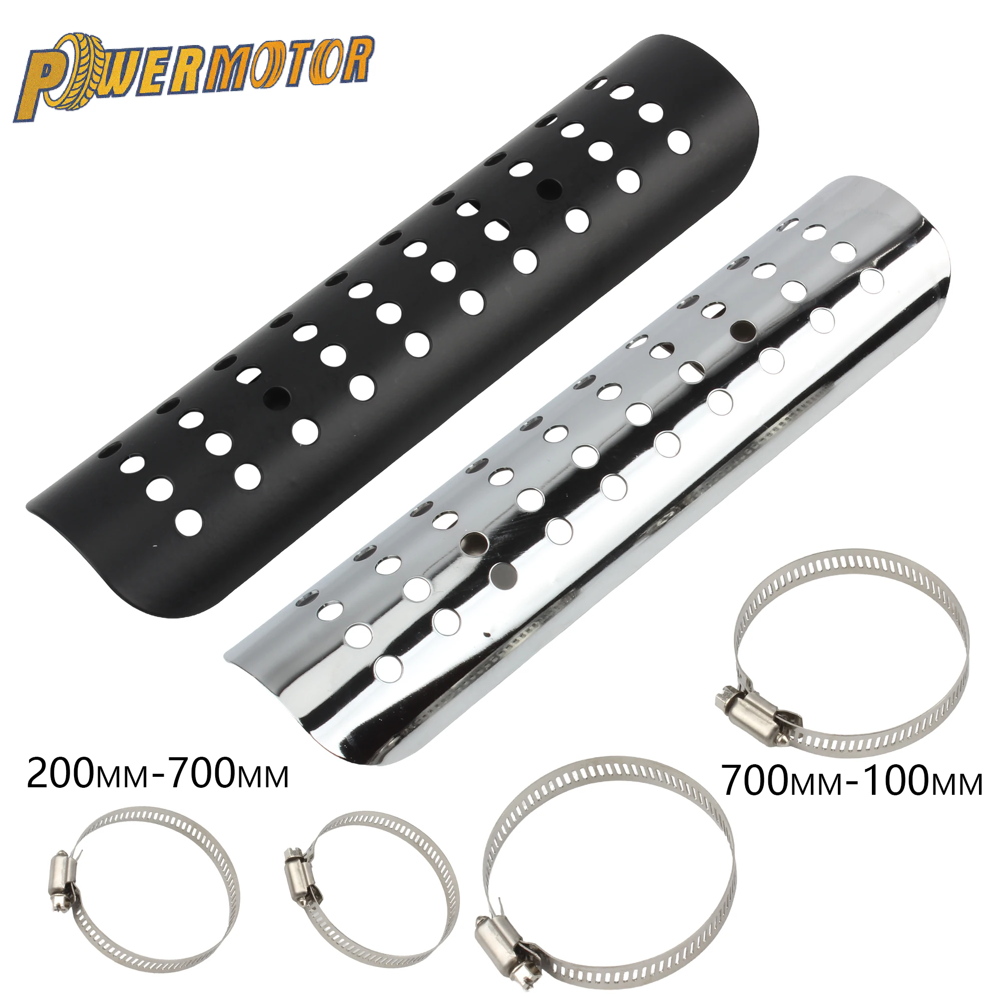 Motorcycle-Exhaust-Pipe-Protector-Heat-Shield-Cover-Guard-Muffler-Pipe ...