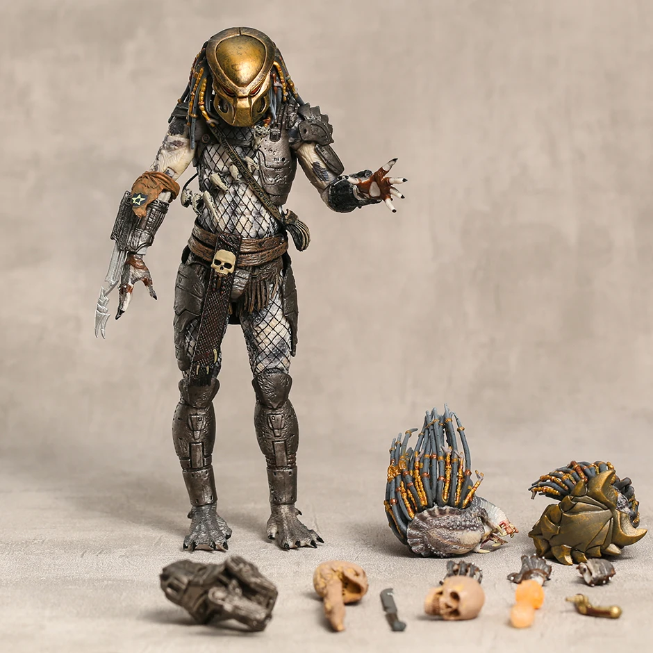 NECA Predator 2 Elder Predator Movable Assemble Action Figure Figurine ...