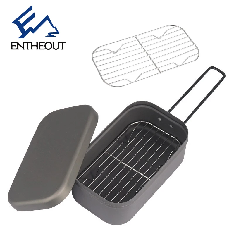 Outdoor Picnic Tableware Camping Aluminum Japanese Lunch Box With ...