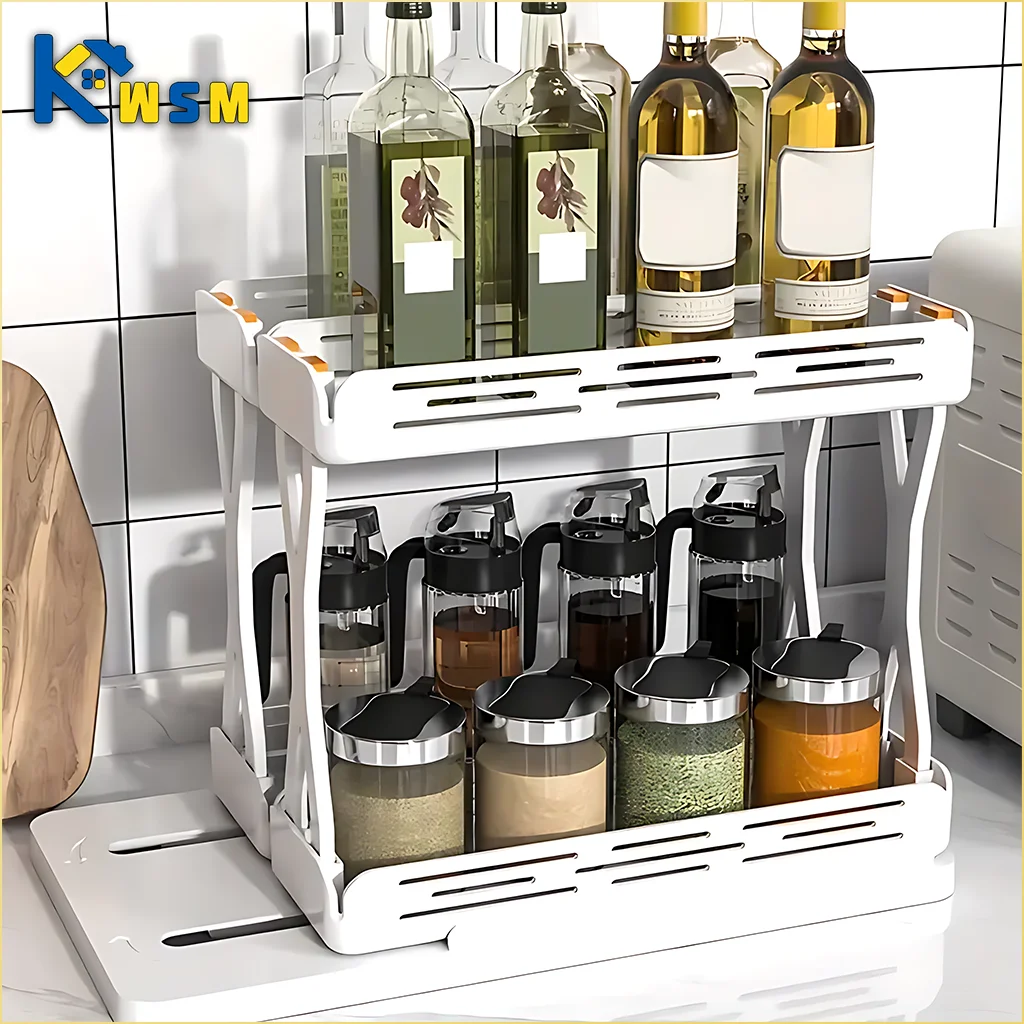 Pull-Out-Rotating-Shelf-Spice-Bottle-Organiser-Multi-functional-Kitchen ...