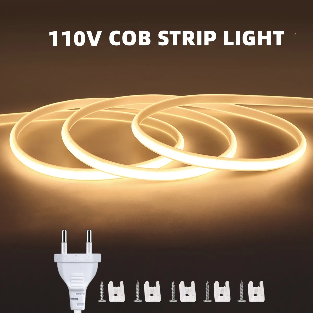 1M-35M-COB-LED-Light-Strip-220V-110V-High-Bright-Neon-Tube-Lamp-Tape ...