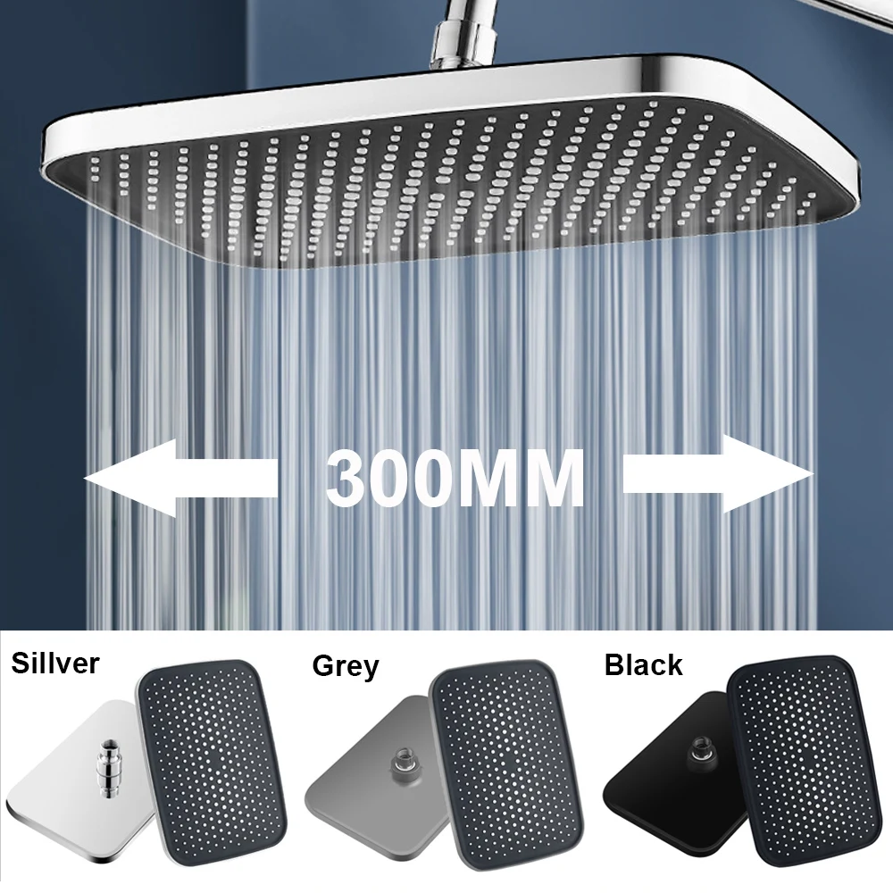 Large-Flow-ABS-Rainfall-Shower-Head-High-Pressure-Showerhead-Ceiling ...