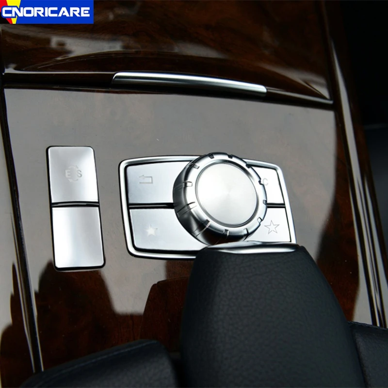 Car-Center-Console-Multimedia-ES-Button-Stickers-Trim-Decoration-For ...