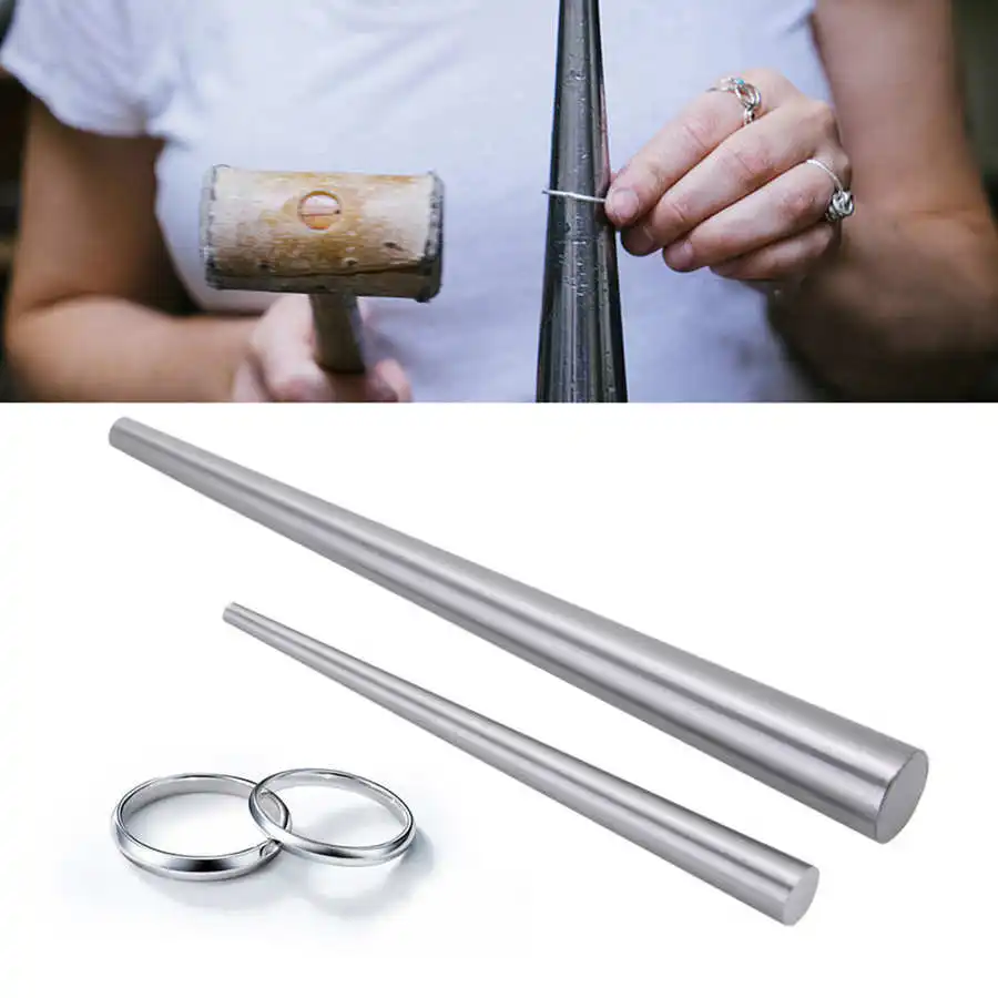 Stainless Steel Ring Enlarger Stick Mandrel Sizer Tool for Jewelry ...