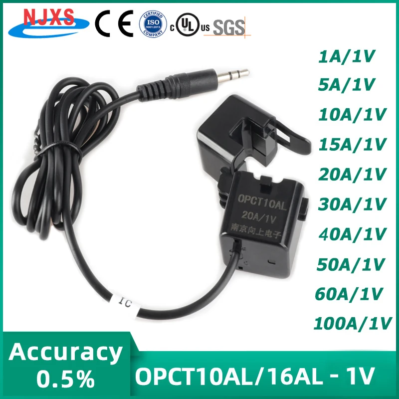 Mini Split Core Current Tranformer 1A 5A 10A 15A 20A 30A 40A 50A 60A ...