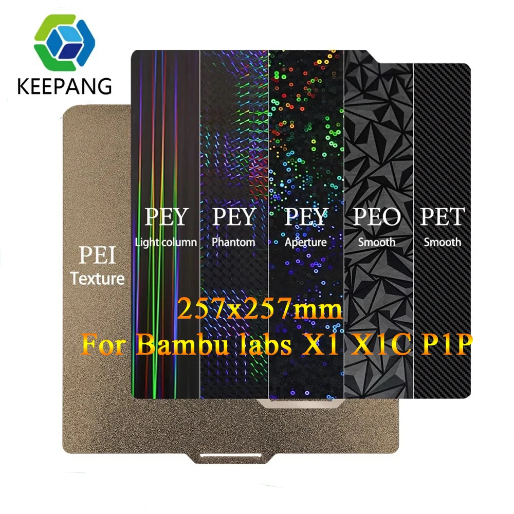 For-Bambu-Lab-Magnetic-Build-Plate-257x257-Double-Sided-Pei-Sheet-PEY ...