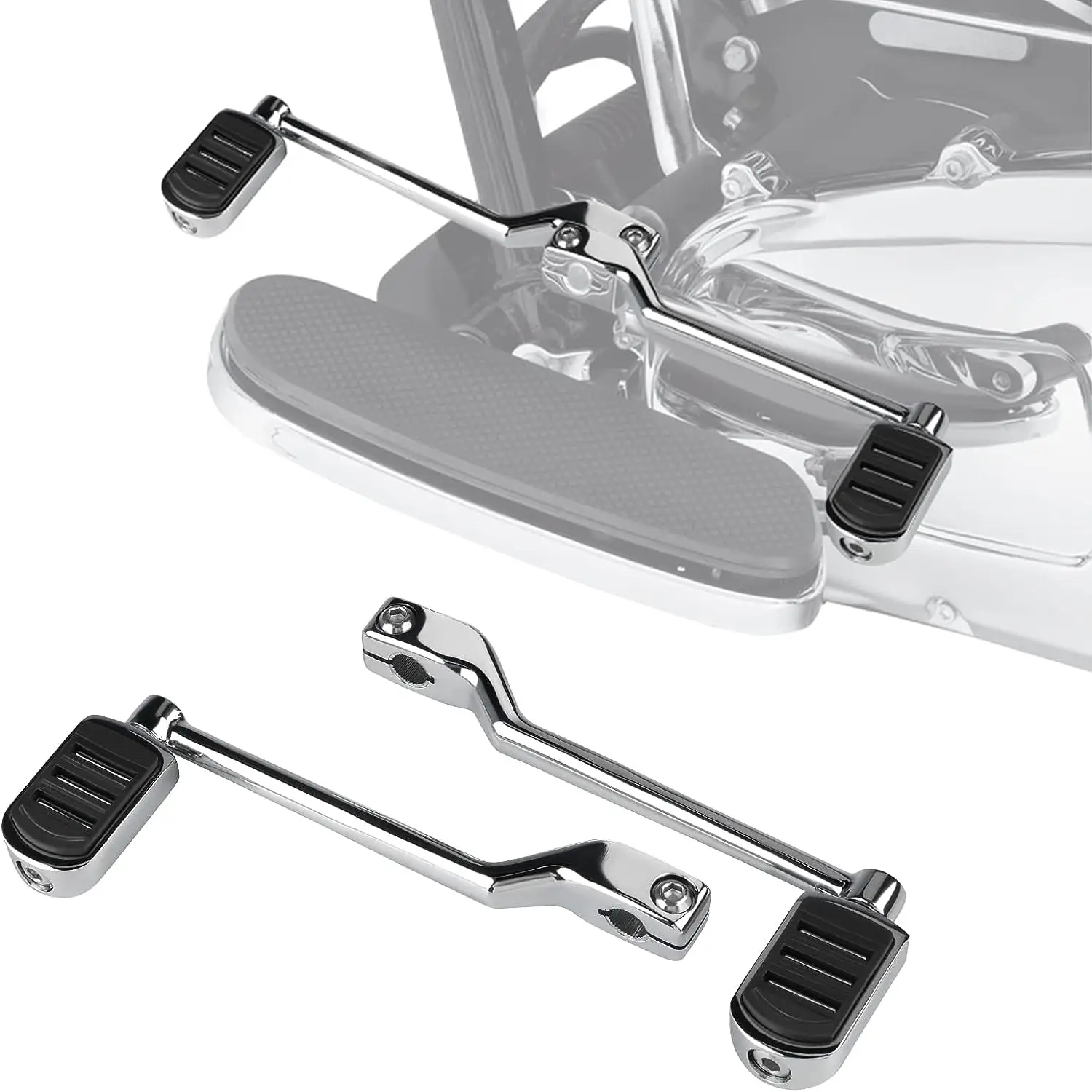 2pcs-Motorcycle-Gear-Lever-With-Shifter-Pedals-Front-Rear-Levers-Heel ...