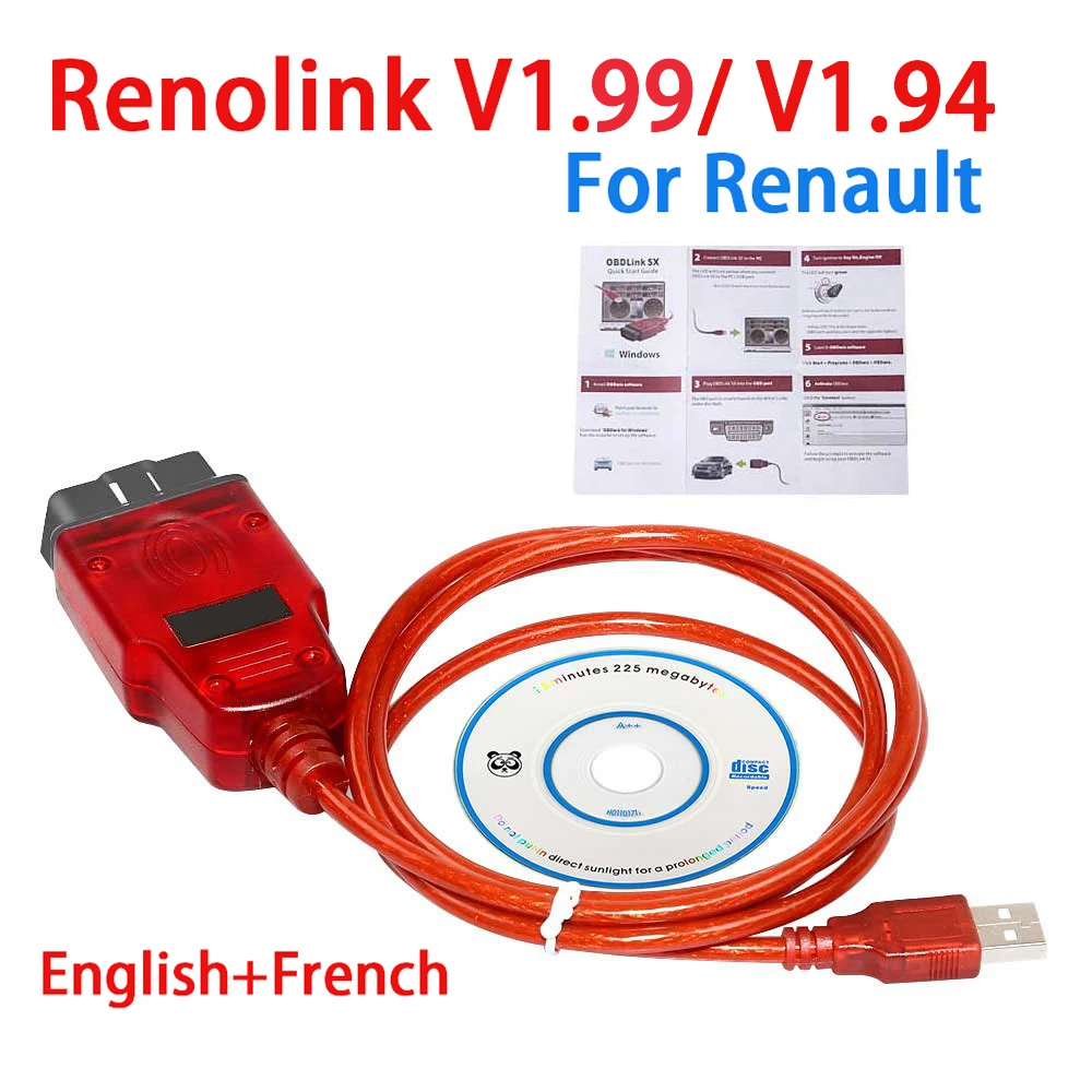 New Renolink V1.87 V1.94 V1.99 ECU Programmer For Renault ECU Resetting ...