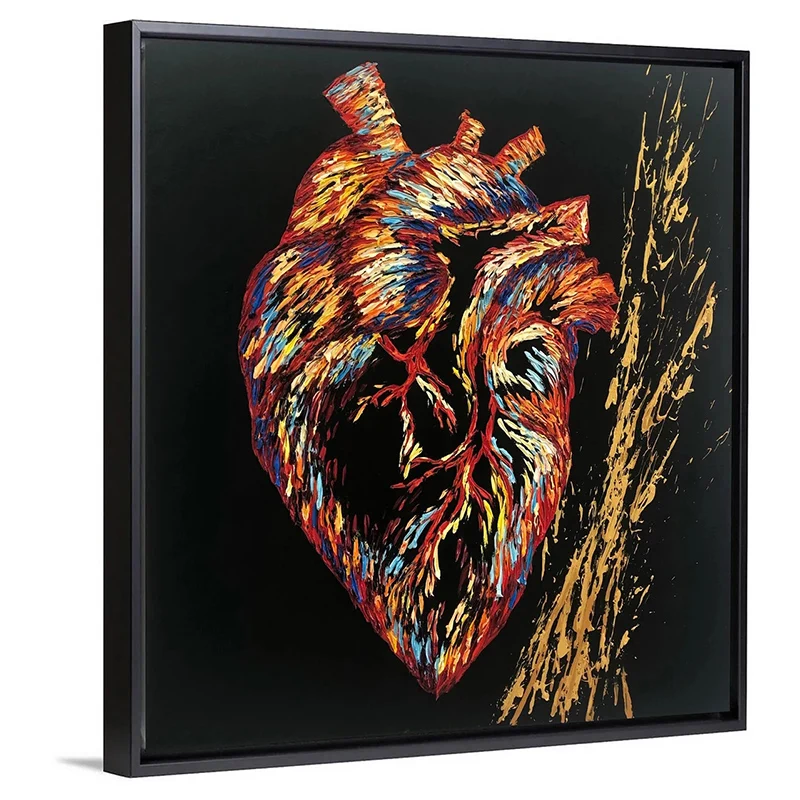 Abstract Human Heart Art
