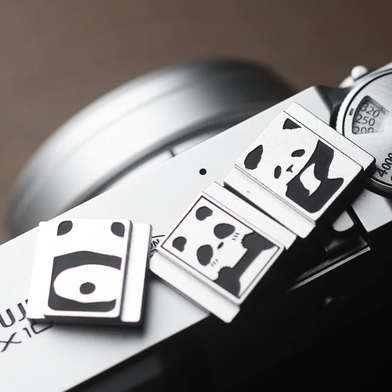 Cute Panda Camera Decorations Metal Hot Shoe Cover For Sony Canon R5 ...