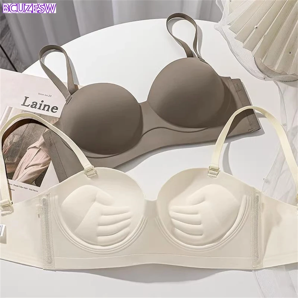 Thickened 6cm Steamed Bread Cup Bra No Steel Ring Sexy Comfortable ...