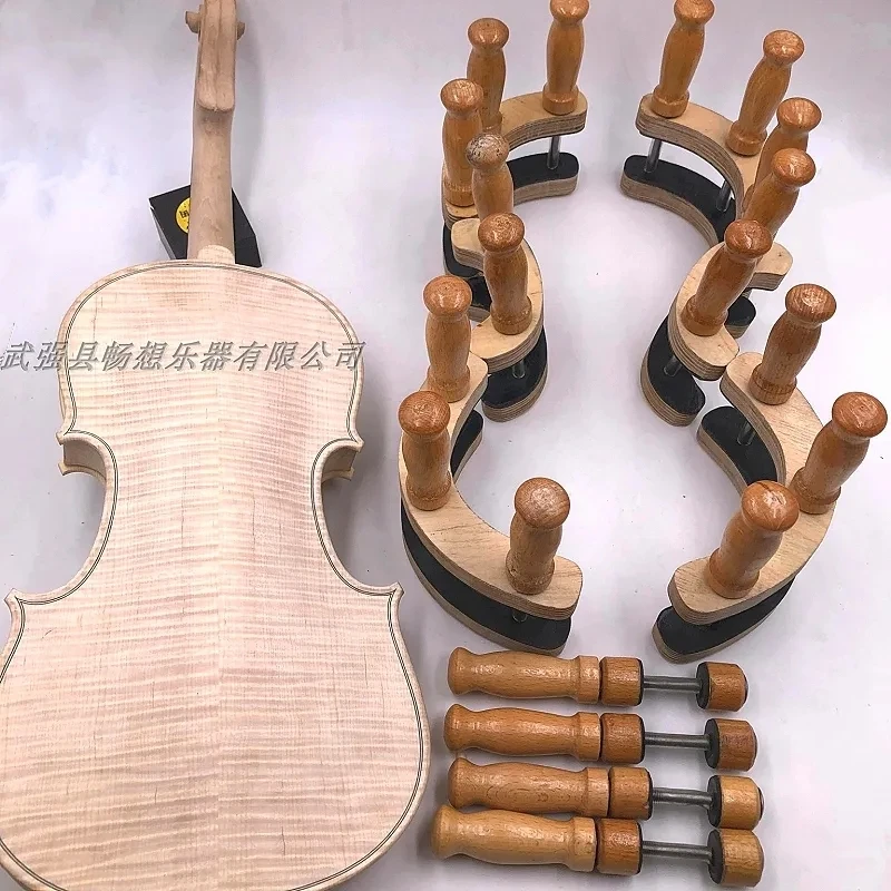 1-Set-violin-viola-Solid-wood-glueing-Clamps-violin-Top-Back-Clamps ...