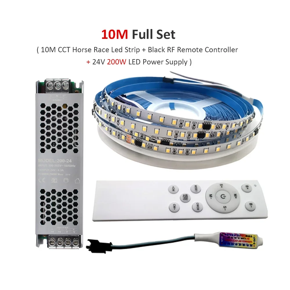 CCT-Horse-Race-LED-Strip-Light-WW-CW-RF-Running-Water-Chasing-Pixel ...