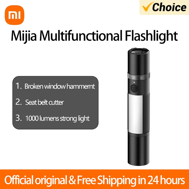 Xiaomi-Mijia-Multifunctional-LED-Flashlight-Zoomable-Ultra-Bright-Torch ...