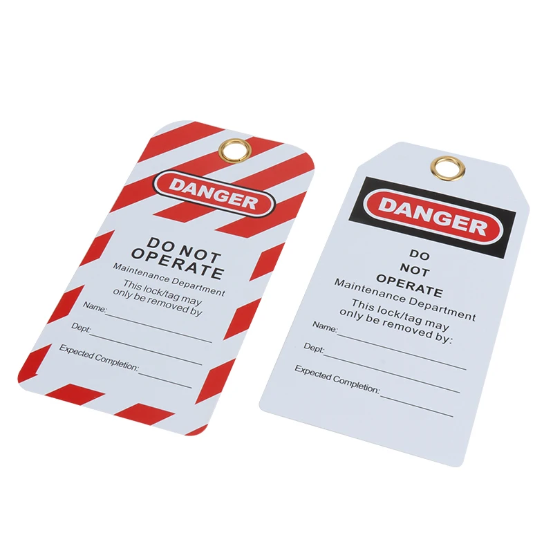 10pcs/lot Waterproof Inspection Lockout Tag , Durable PVC Safety ...