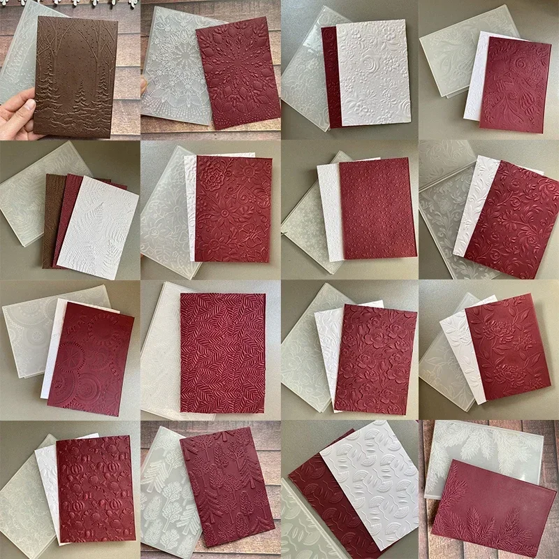 Carpeta-de-relieve-3d-con-patr-n-de-flores-y-rbol-copo-de-nieve ...