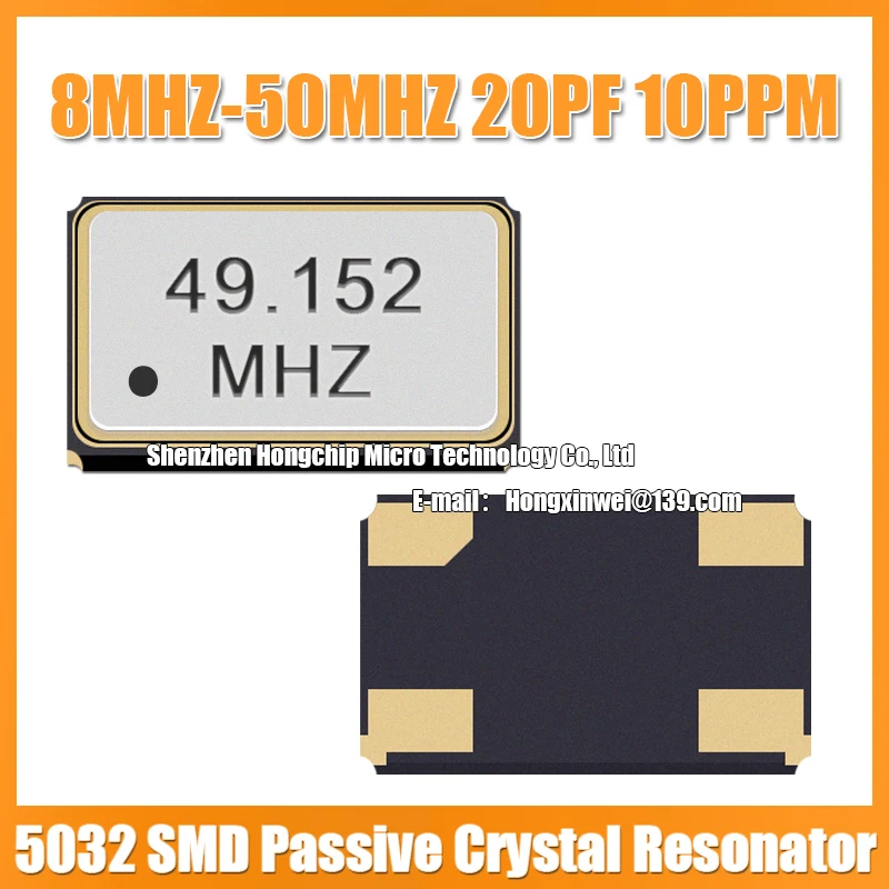 10PCS 5032 49.152MHZ Passive Crystal Resonator 49.152M SMD-4 5.0*3.2mm ...