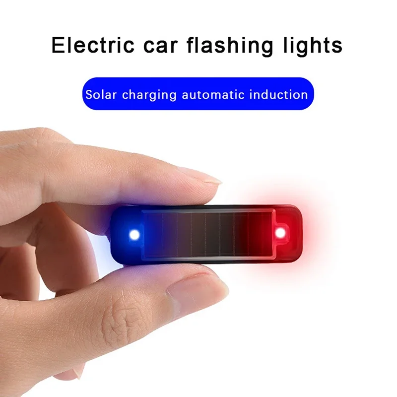 Mini-Solar-Car-LED-Warning-Light-Car-Flashing-Simulation-Alarm-Light ...